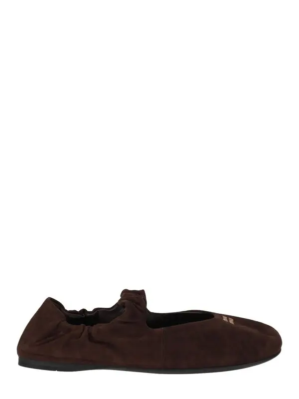 Miu Miu Suede Ballerinas - Moro