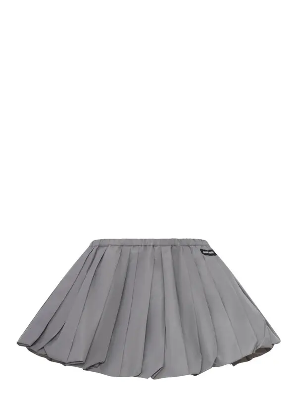 Miu Miu Pleated Skirt - Piombo