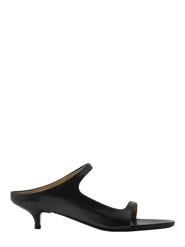 Marsèll Fiuto Scalzato Calfskin Mules - Nero
