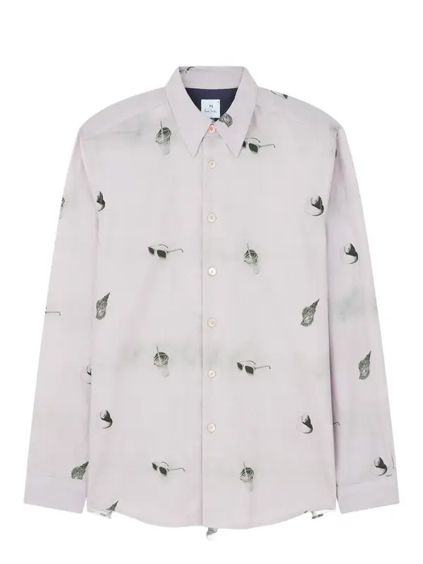 Paul Smith Regular Fit Printed Shirt - Smoke