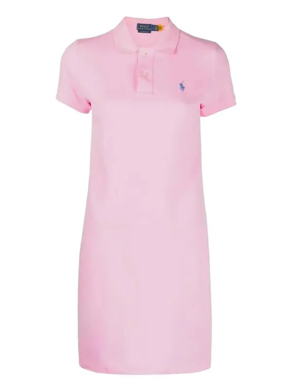 Ralph Lauren Polo Shirt Dress Short Sleeve - Pink