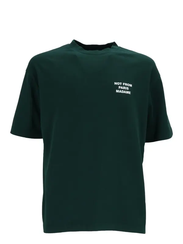 DR�LE DE MONSIEUR Drôle De Monsieur Slogan T-shirt - Green
