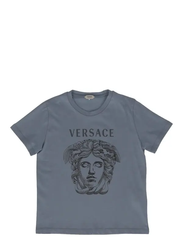 Versace Medusa Outline T-shirt - Blu