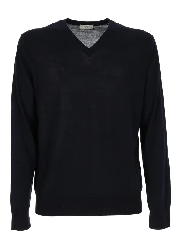 BALLANTYNE V-neck Pullover - Blu