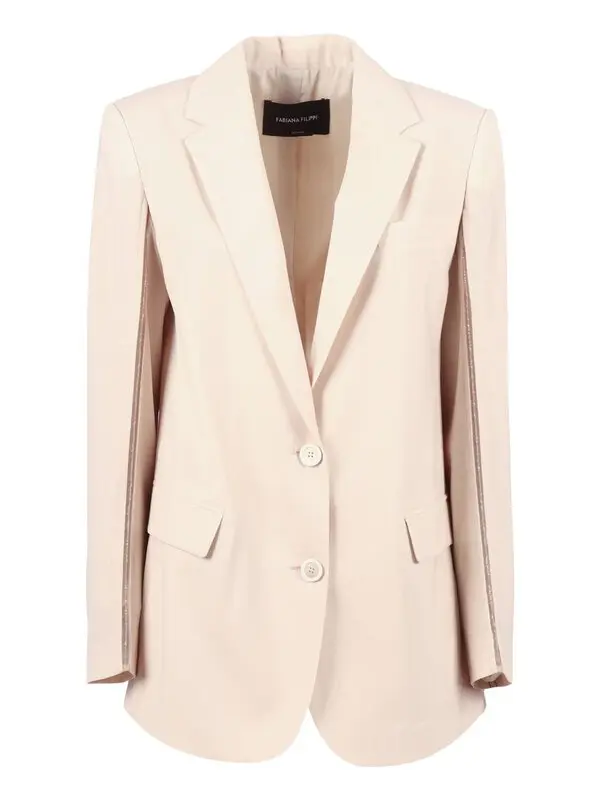 Fabiana Filippi Frescolana Blazer With Back Drawstring - Red