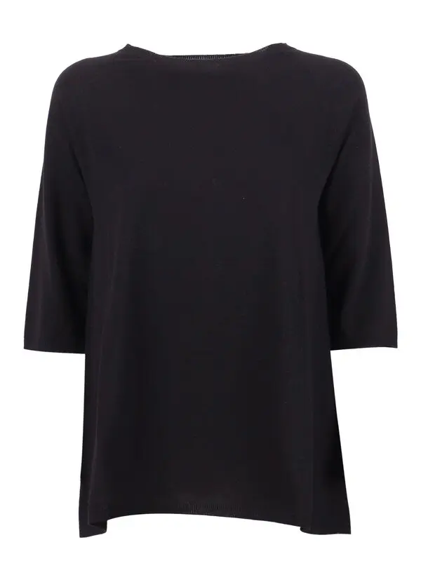 KANGRA Seamless Rasato A-line Crewneck - Red