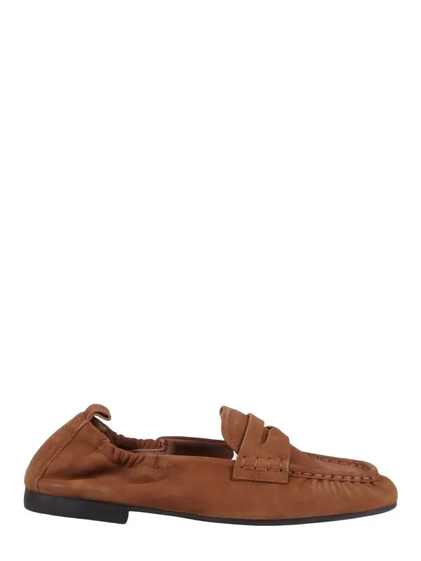 SUMMERY COPENHAGEN Suede Loafers - Red