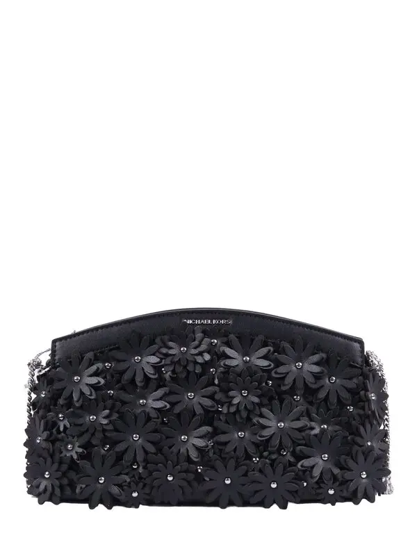 Michael Kors Dome Chain Clutch Crossbody - Red