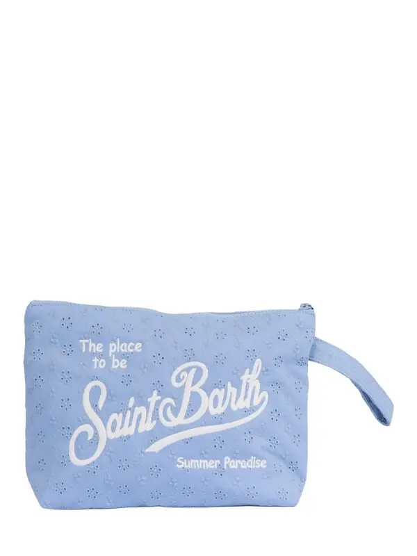 MC2 SAINT BARTH Embroidered Pouch - Blue
