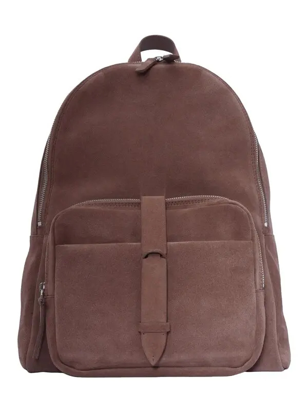 CLAUDIO ORCIANI Suede Backpack - Red