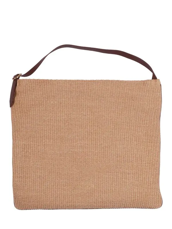 CLAUDIO ORCIANI Raffia Handbag - Red