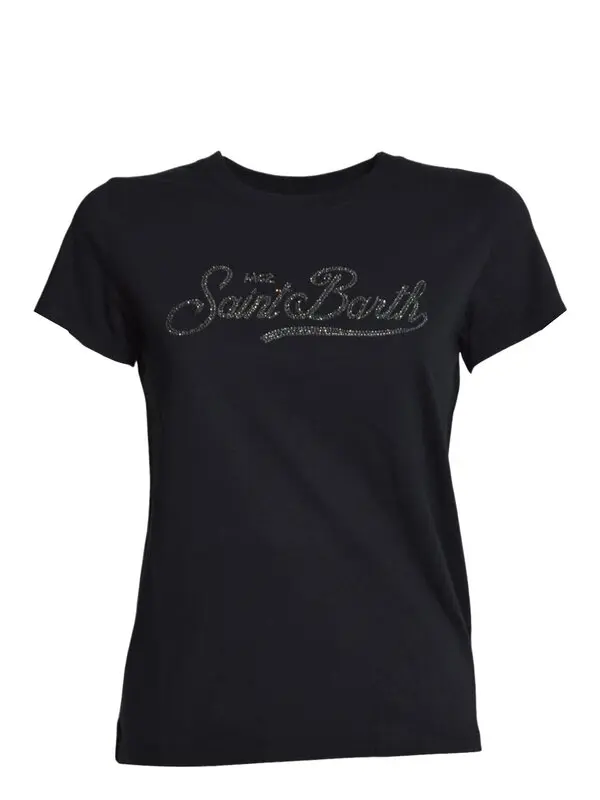 MC2 SAINT BARTH Embellished Crewneck T-shirt - Nero