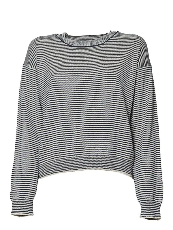 Max Mara Striped Pullover - Nero/crema