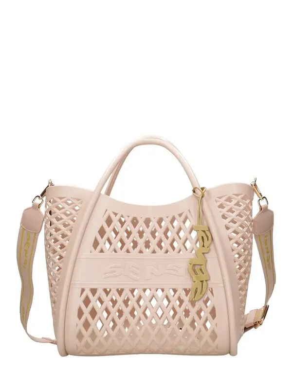 SENSI STUDIO Perforated Rubber Tote Bag - Dust