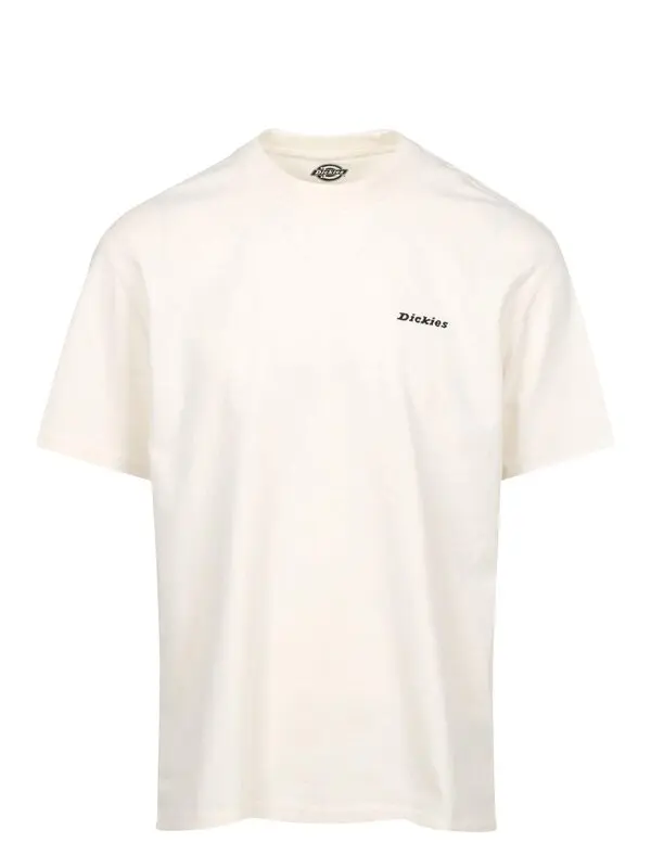 Dickies Embroidered Cotton T-shirt - Ecru