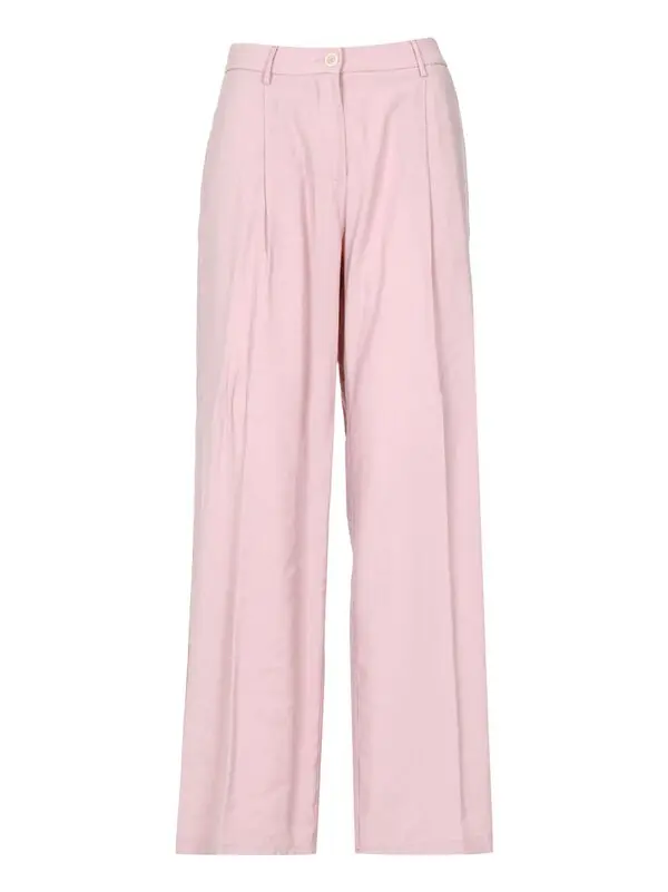 CRUNA Silk-effect Twill Trousers - Dust