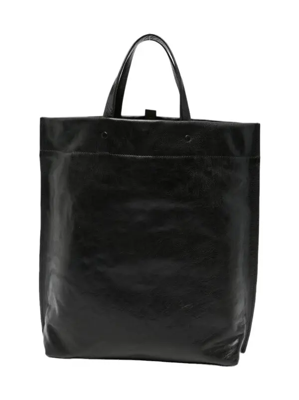 LIHANN GEORGE Jani Leather Tote Bag - Black