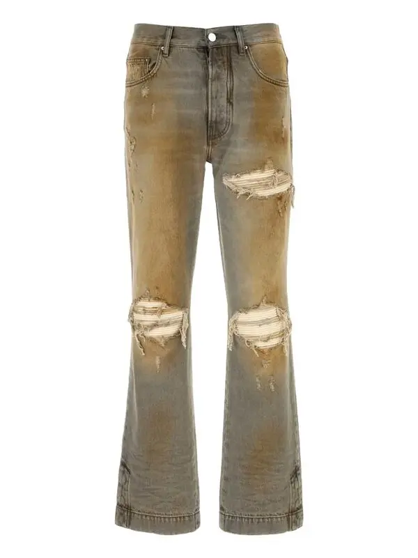 Amiri Grey Denim Bootcut Jeans - Gray