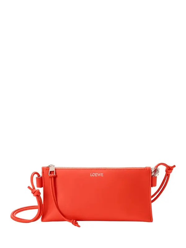 Loewe Leather Joya Pouch - Orange