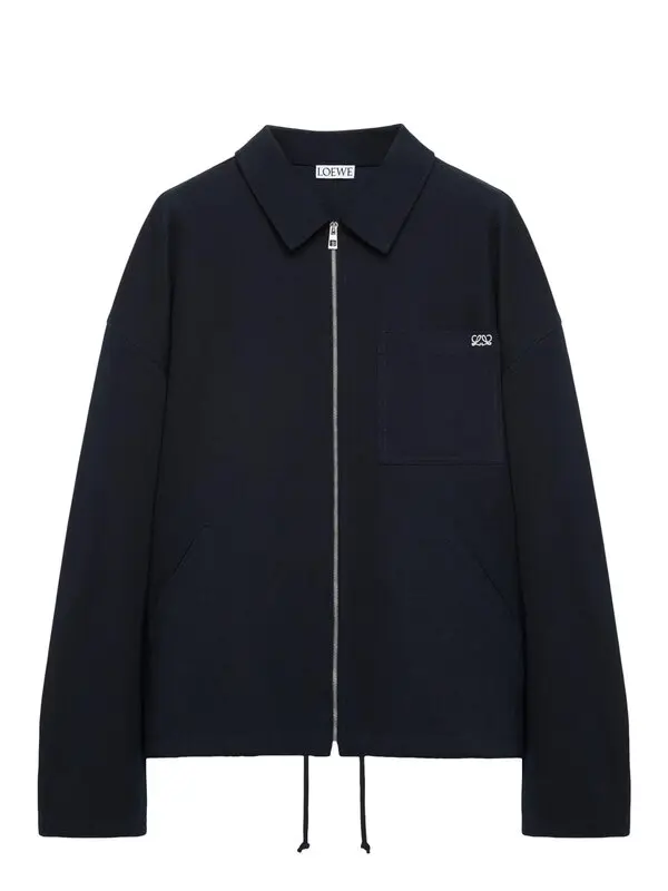 Loewe Anagram Appliqué Denim Jacket - Navy