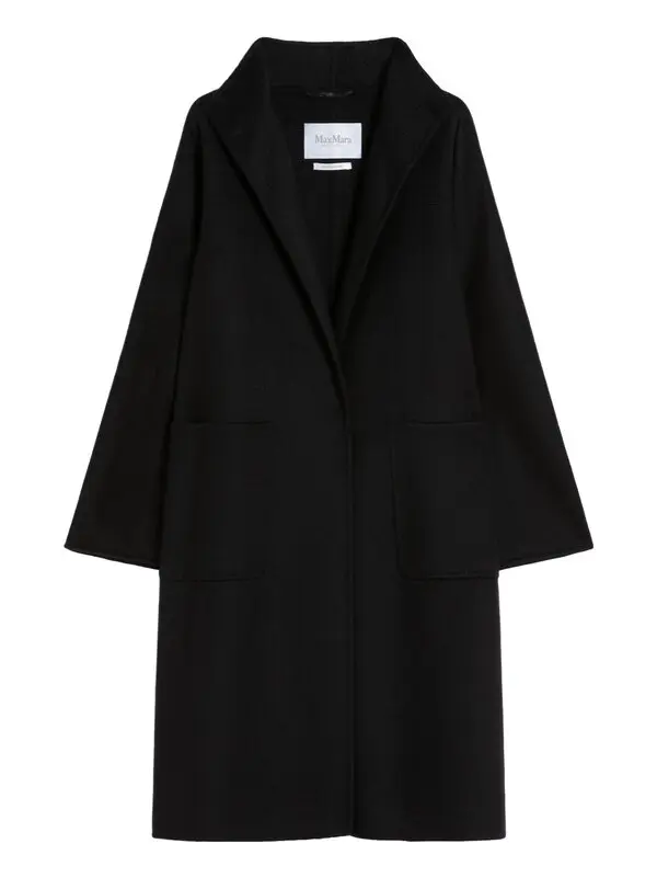 Max Mara Belted Stand-collar Coat - Black