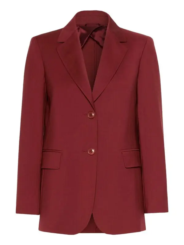 Max Mara Mstassenzi Single-breasted Jacket - Ruby Colour