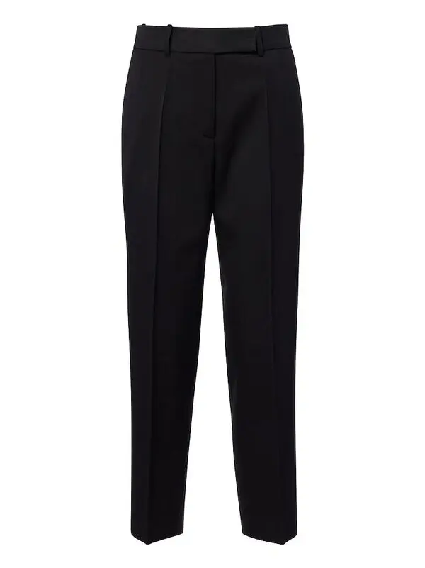 RÓHE Straight-leg Tailored Wool Blend Pants - Black