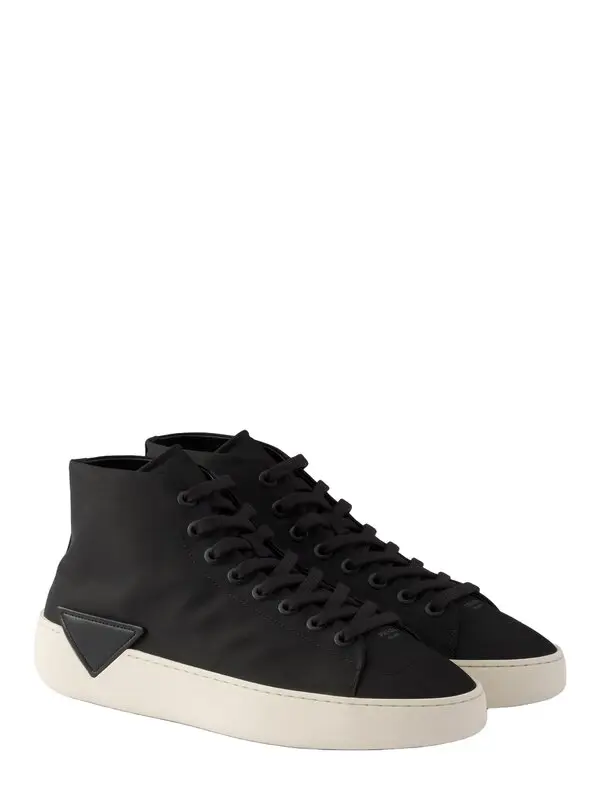 Prada Re-nylon High-top Sneakers - Black