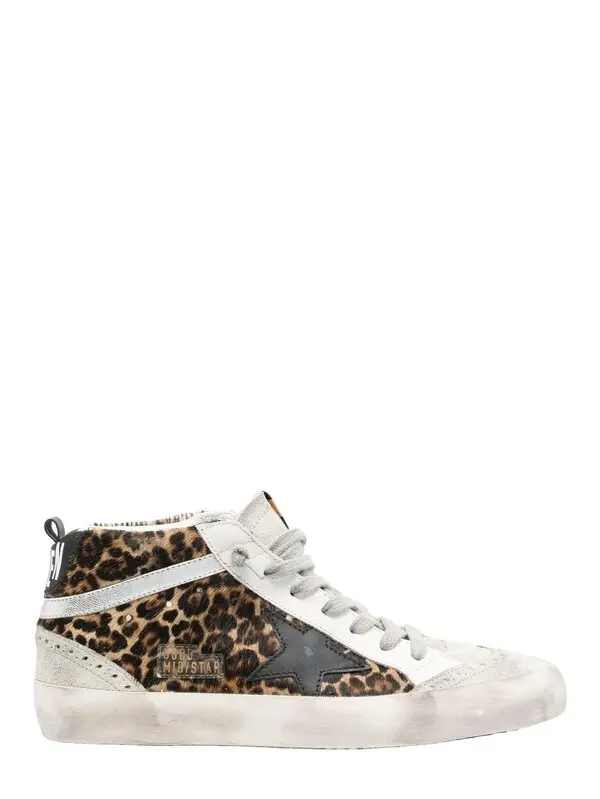 GOLDEN GOOSE Mid Star Leather Sneakers - Multi