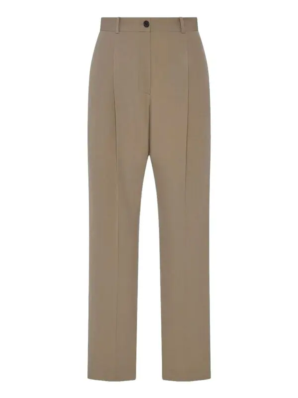 THE ROW Giani Wool Trousers - Beige