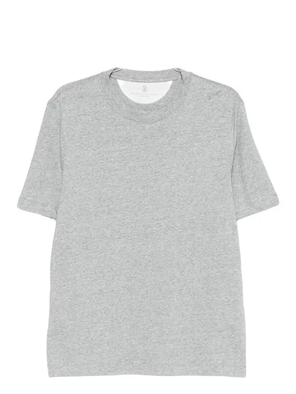 Brunello Cucinelli Linen Blend T-shirt - Grey