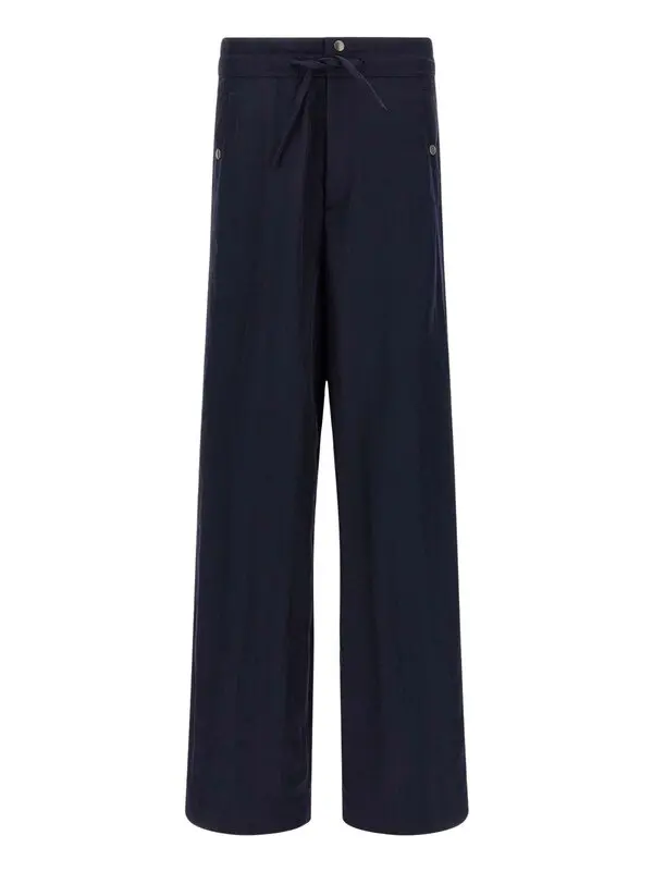 Dries Van Noten Prima Trousers With Elastic Waist - Blue