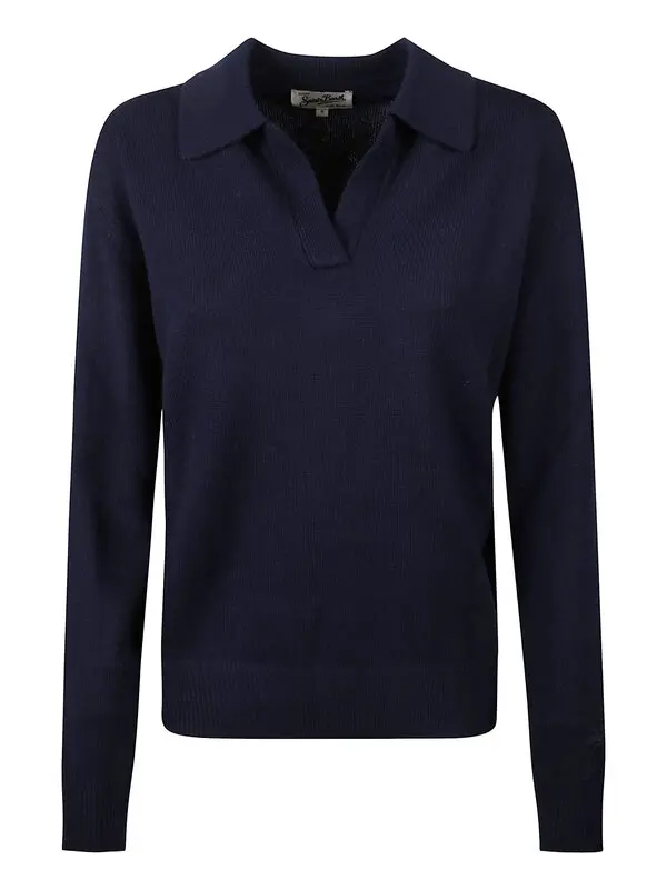 MC2 SAINT BARTH Eze Long Sleeve Polo T-shirt - Blue