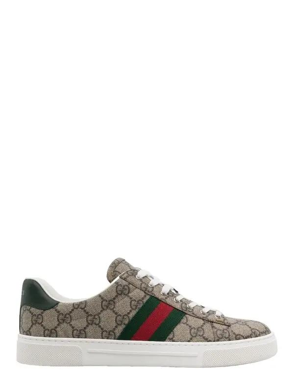 Gucci Ace Gg Canvas Sneakers - Brown