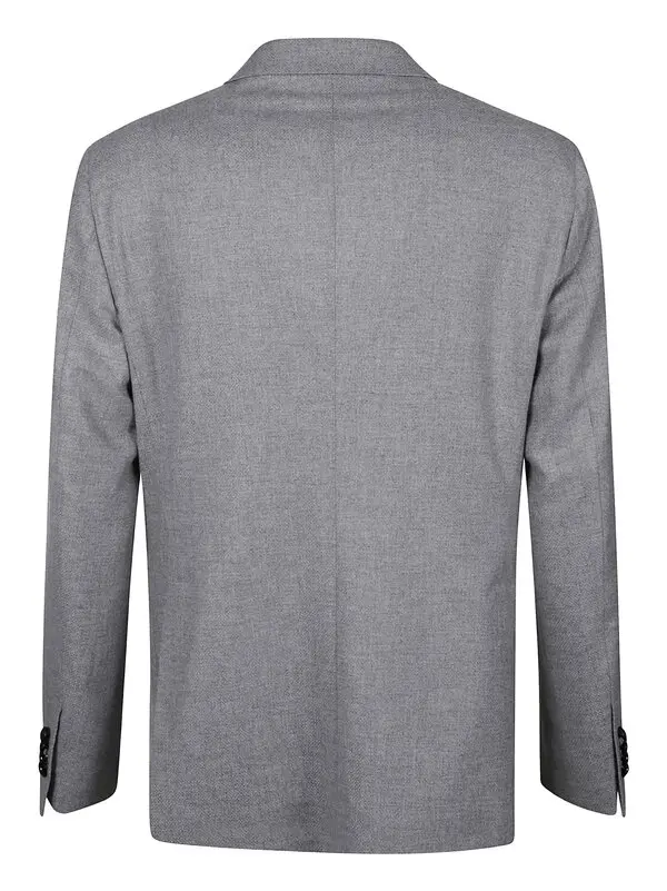 Tagliatore Montecarlo Houndstooth Blazer - Grey