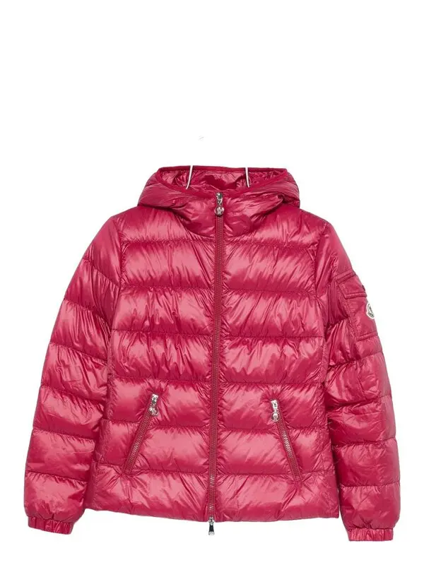 Moncler Glesse Short Down Jacket With Hood - Red