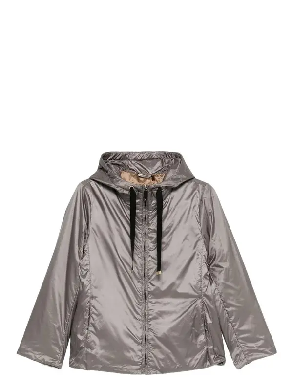 Max Mara Padded Blouson Jacket With Drawstring Hood - Brown