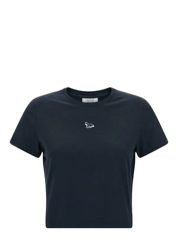 Maison Kitsuné Logo Cotton T-shirt - Blue
