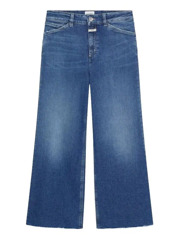 Closed Cropped Wide-leg Denim Jeans - Blue
