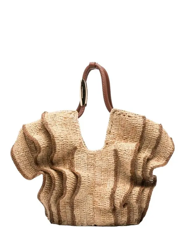 Zimmermann Small Raffia Tote - Beige