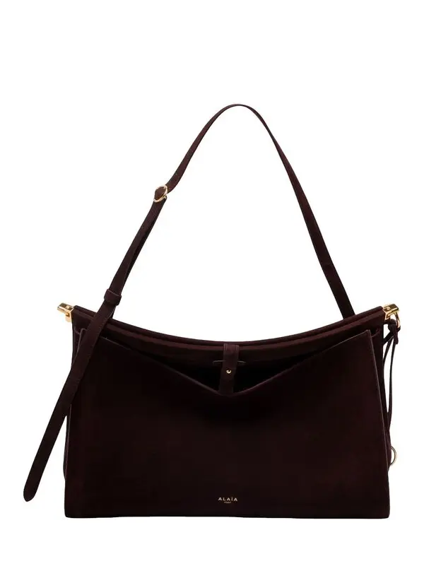 Alaïa Pocket 35 Leather Shoulder Bag - Red