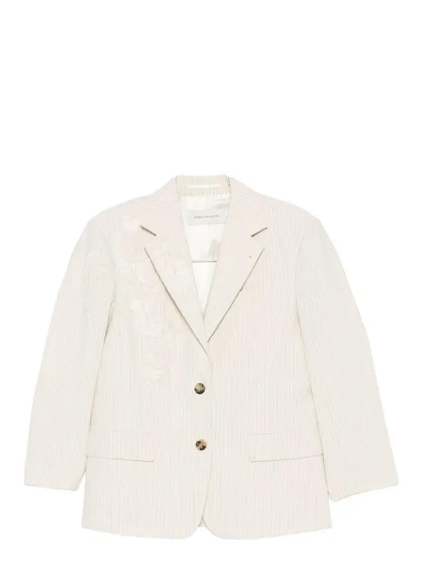 Dries Van Noten Birdy Single-breasted Jacket - Beige