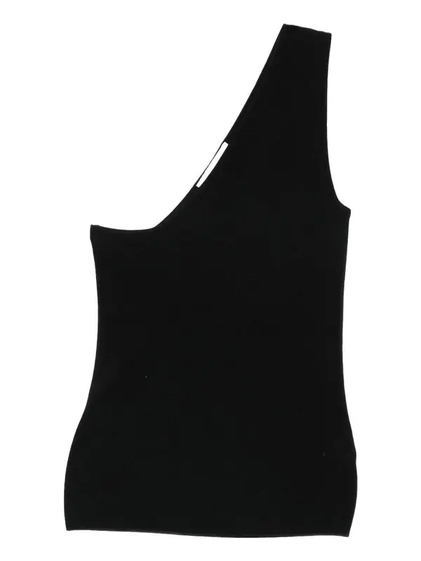 LISA YANG Sorea Cotton And Cashmere One-shoulder Top - Black
