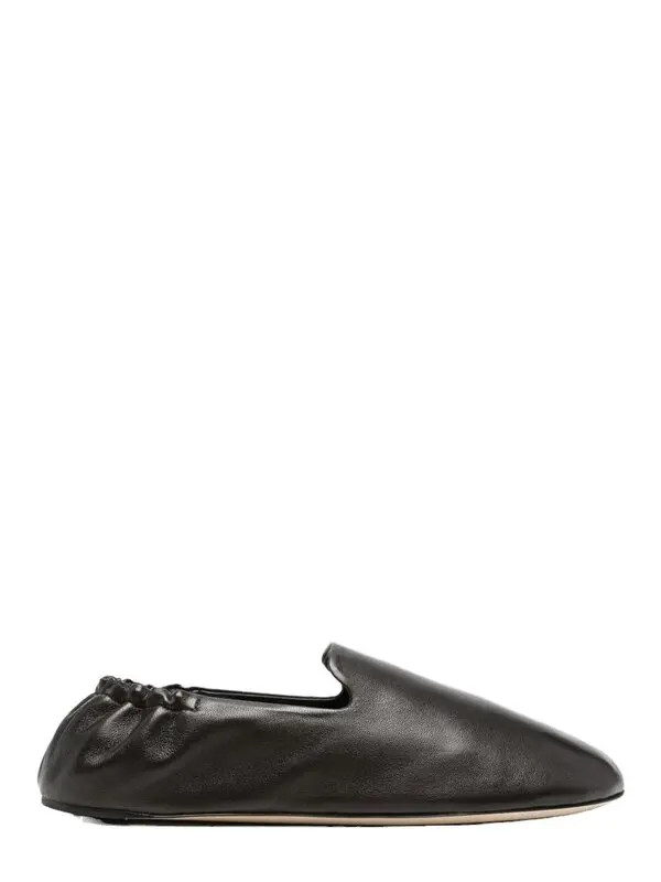 THE ROW Casa Leather Loafers - Brown