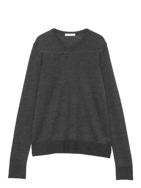 THE ROW Ondre Cashmere Sweater - Grey