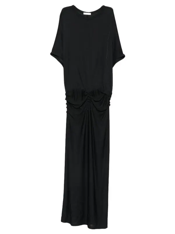 THE ROW Delyra Long Dress - Black