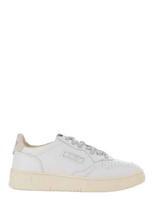 AUTRY Medialist Low Leather Sneakers - Silver