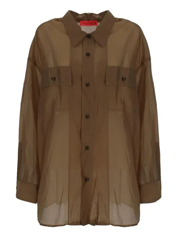 THE LATEST Long-sleeve Shirt - Brown