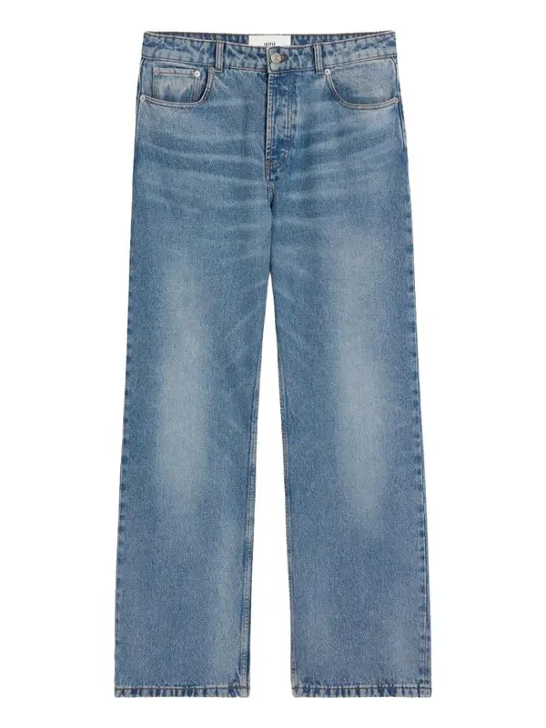 AMI Paris Wide Leg Jeans - Blue