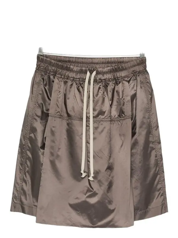 MONCLER + RICK OWENS Nylon Midi Skirt - Grey